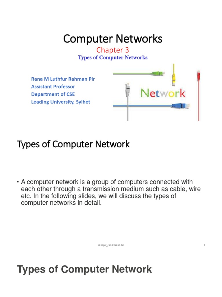 Chapter 3 Types of Computer Networks | PDF | Computer Network | Local ...