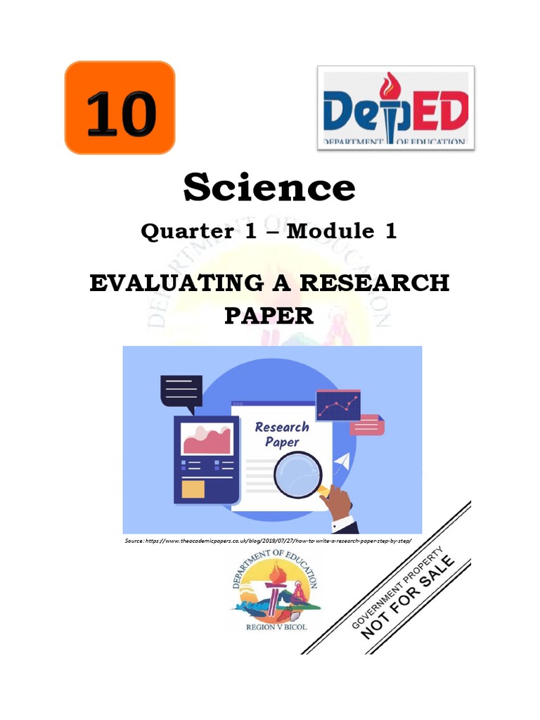 Science Grade 10 Research Q1 Module 1 | Download Free PDF | Experiment ...