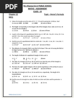 Class10th (IntroductionToTrigonometry) PracticeWorksheet | PDF | Euclid | Mathematical Objects