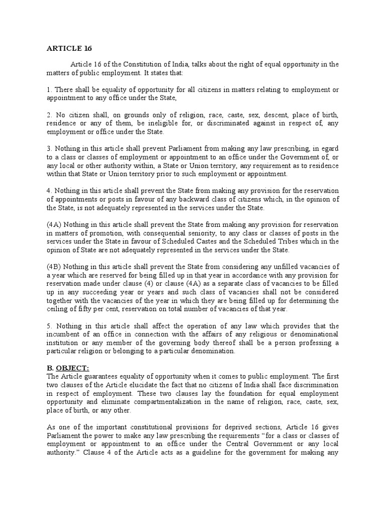 Article 16 | PDF | Government | Justice