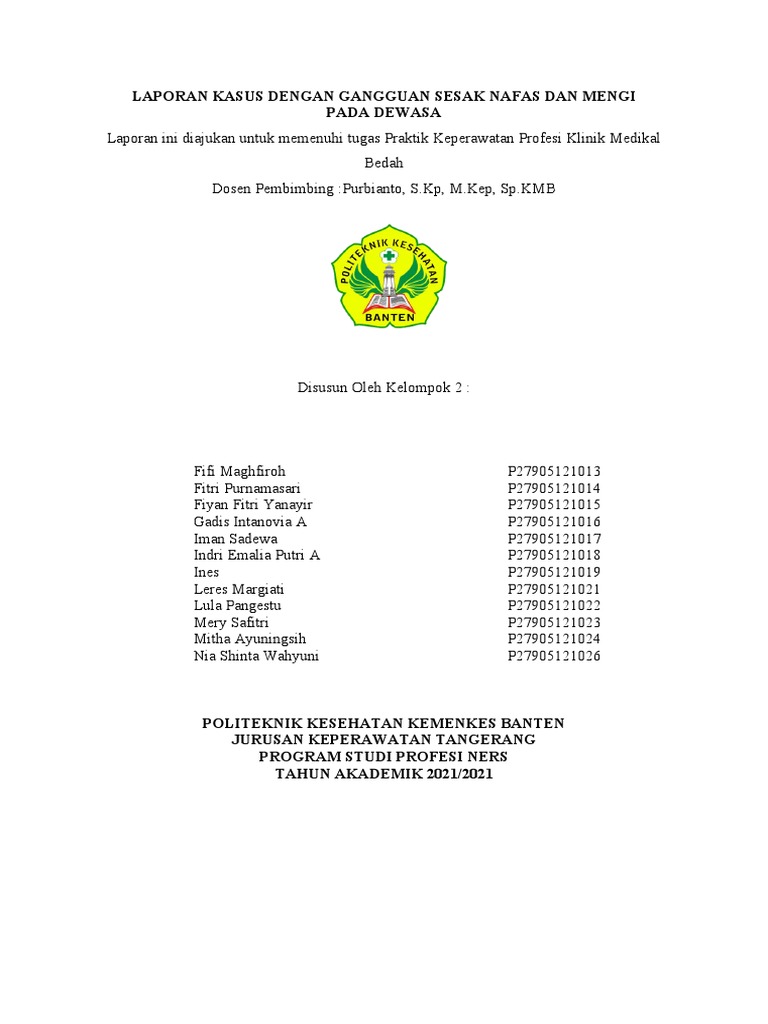 Kasus Sesak Nafas dan Mengi pada Dewasa | PDF