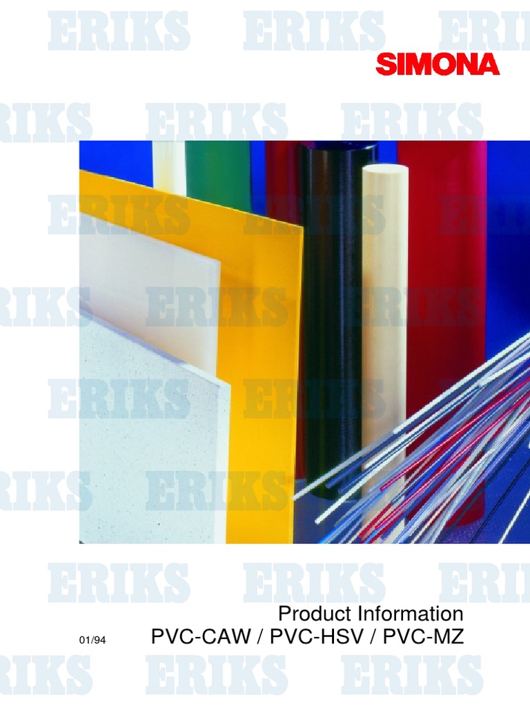 SIMONA Pvc-Caw PVC-HSV PVC-MZ | PDF | Adhesive | Polyvinyl Chloride