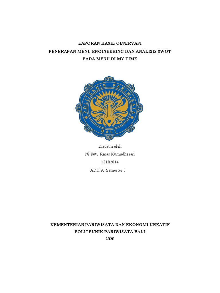 Analisa Menu Engineering Worksheet | Download Free PDF | Menu | Restaurants