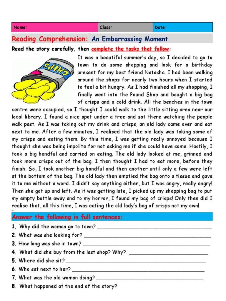 Reading An Embarrassing Moment - Javier | PDF