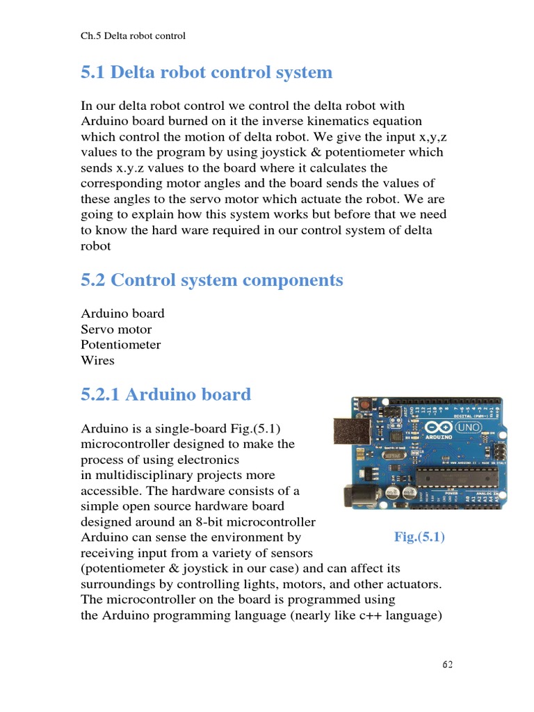 Ch.5 Delta Robot Control | Download Free PDF | Arduino | Servomechanism