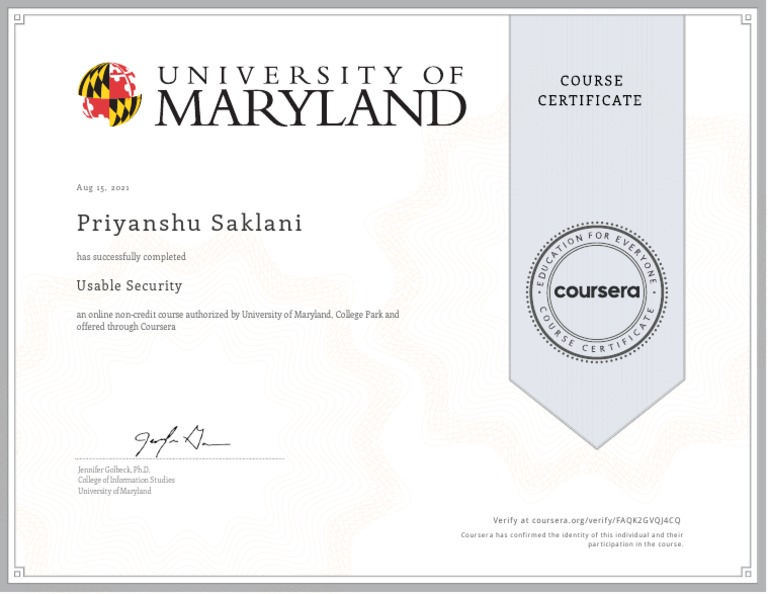 Coursera Usable Security | PDF