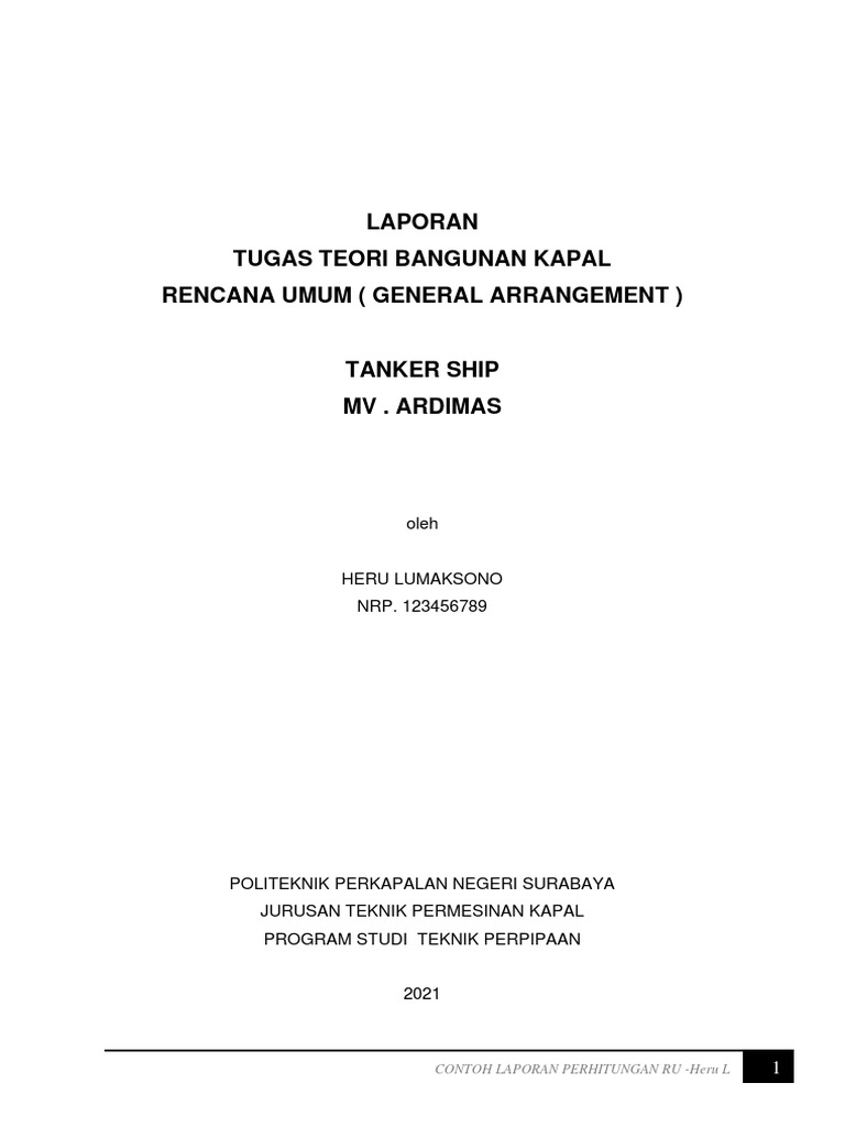 Contoh Laporan Ru | PDF