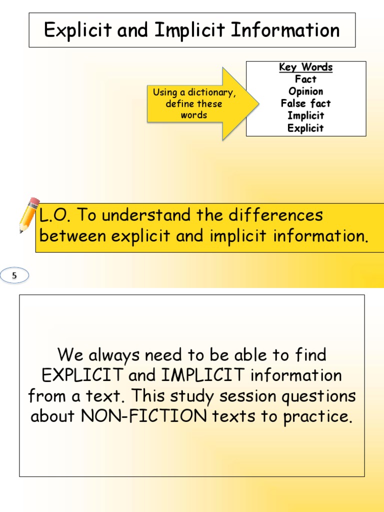 Understanding Explicit vs. Implicit | PDF | Malala Yousafzai ...