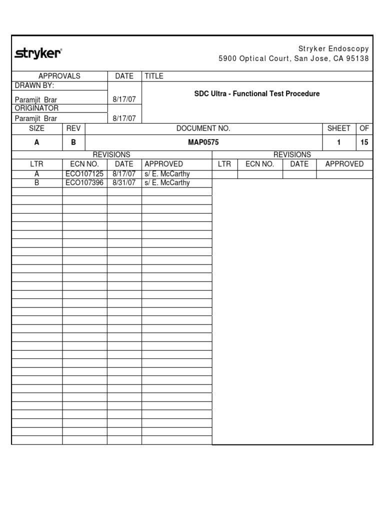 Stryker SDC Ultra Functional Test | PDF | Computer Monitor | Video