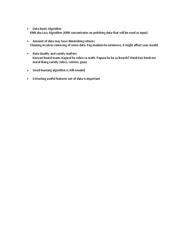 Data Beats Algorithm | PDF