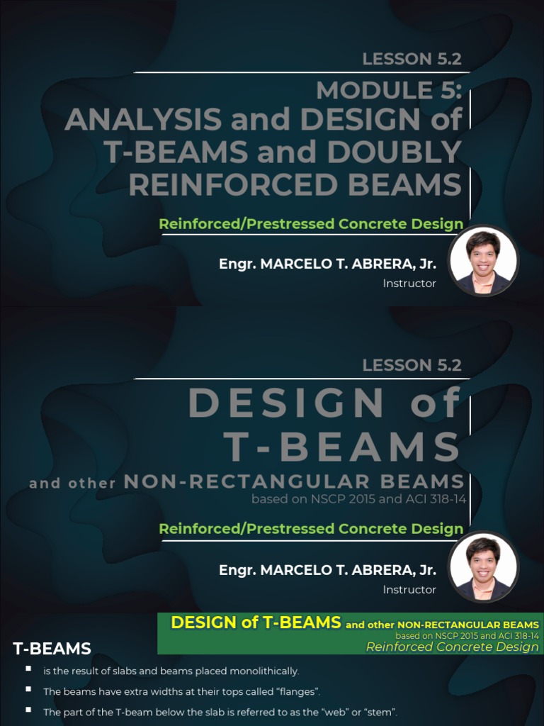 5.2 Design of T-Beams and Other Non-Rectangular Beams | Download Free ...