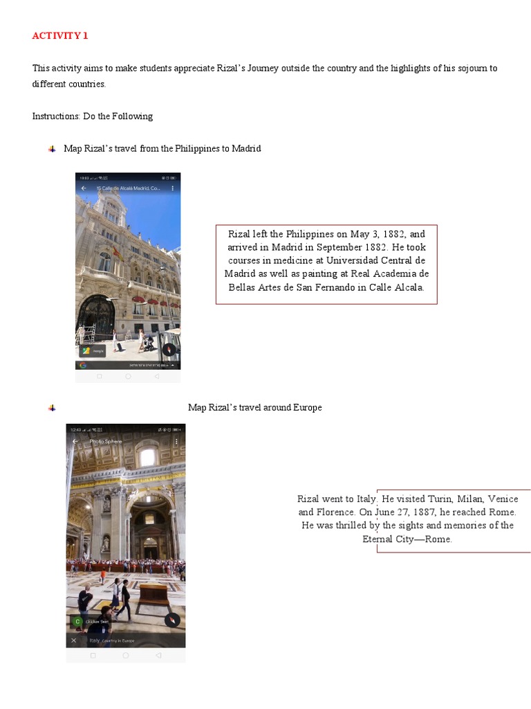 RIZAL ACTIVITY 1 MODULE 2 LESSON 1 AND 2 - Hipolito, Ana Marie L. | PDF ...