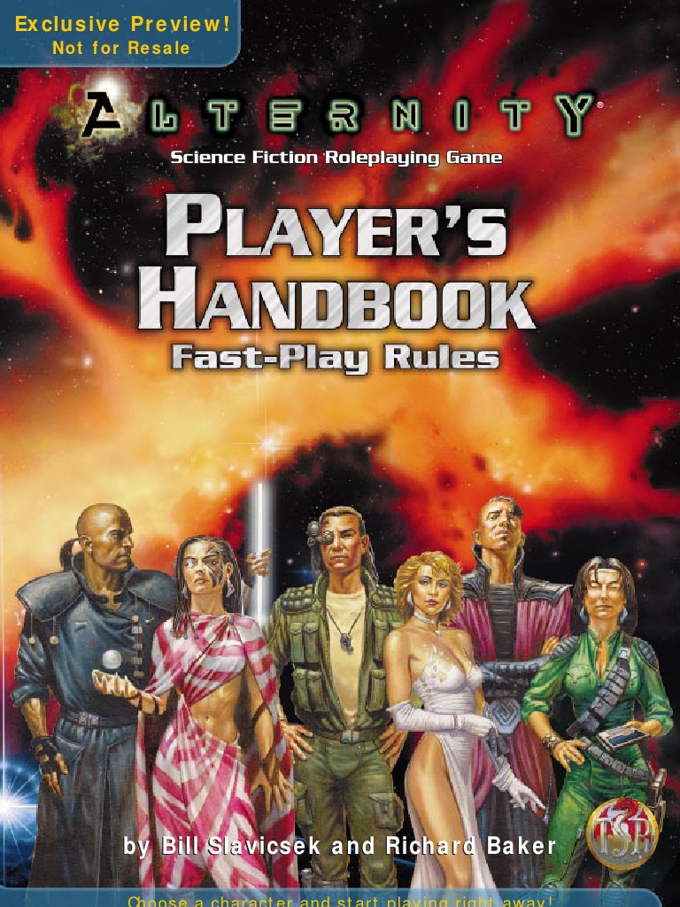 Alternity RPG Fastplay Player | PDF