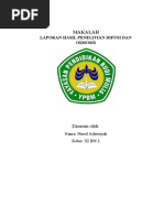 Laporan Praktikum Biologi Osmosis Dan Difusi | PDF