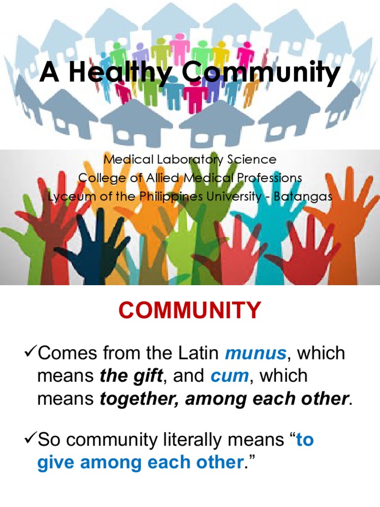 Characteristics of Healthy Communities | PDF | Community | Behavior