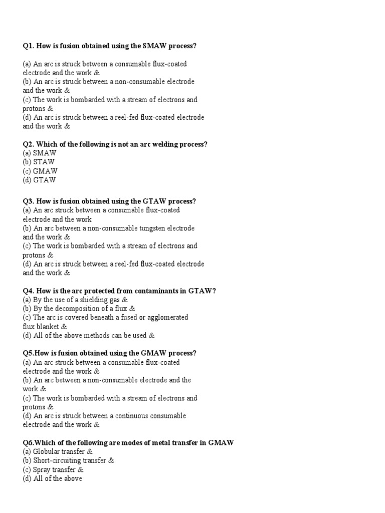 Api 577 Questions | PDF