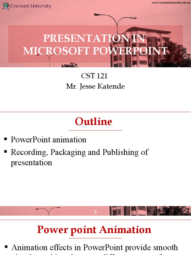 CST121 - PowerPoint-Week 8 | PDF | Microsoft Power Point | Computing