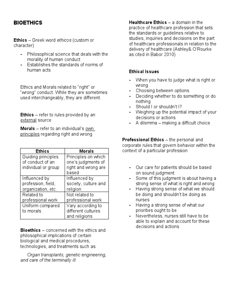 Bioethics: Organ Transplants, Genetic Engineering, and Care of The ...