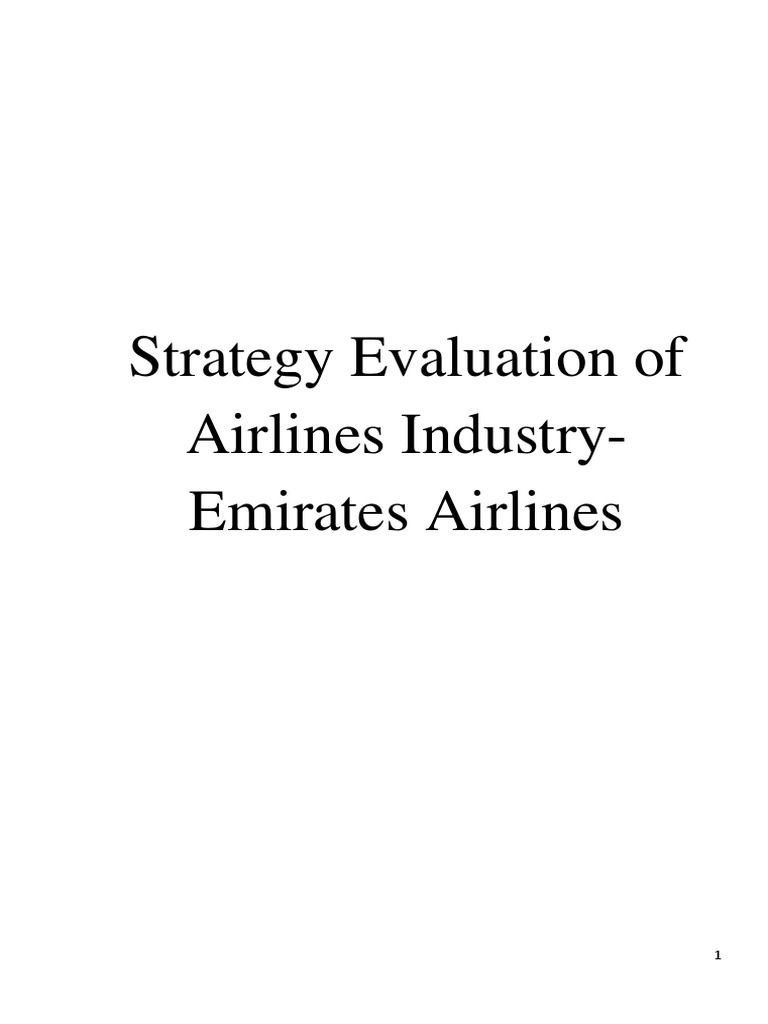 Strategy Evaluation | PDF | Strategic Management | Airlines