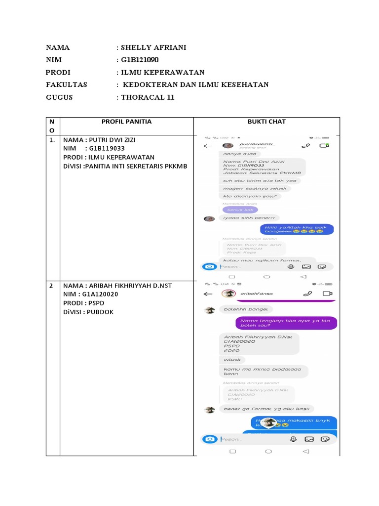 2 Shelly Afriani Ilmu Keperawatan Thoracal 11 | PDF | Olahraga & Rekreasi