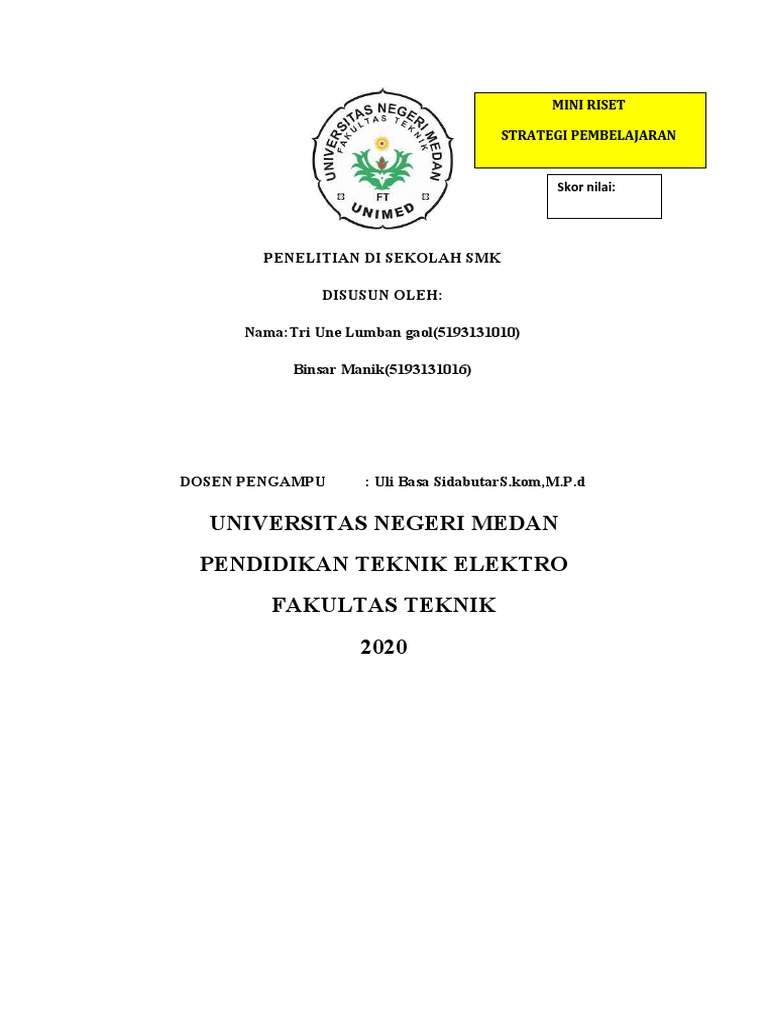 Mini Riset Strategi | PDF | Karier & Perkembangan