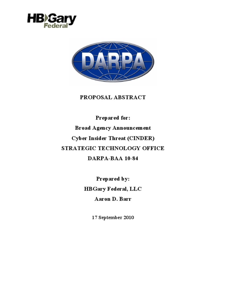 Hbgary Proposal for DARPA | Surveillance | Online Safety & Privacy