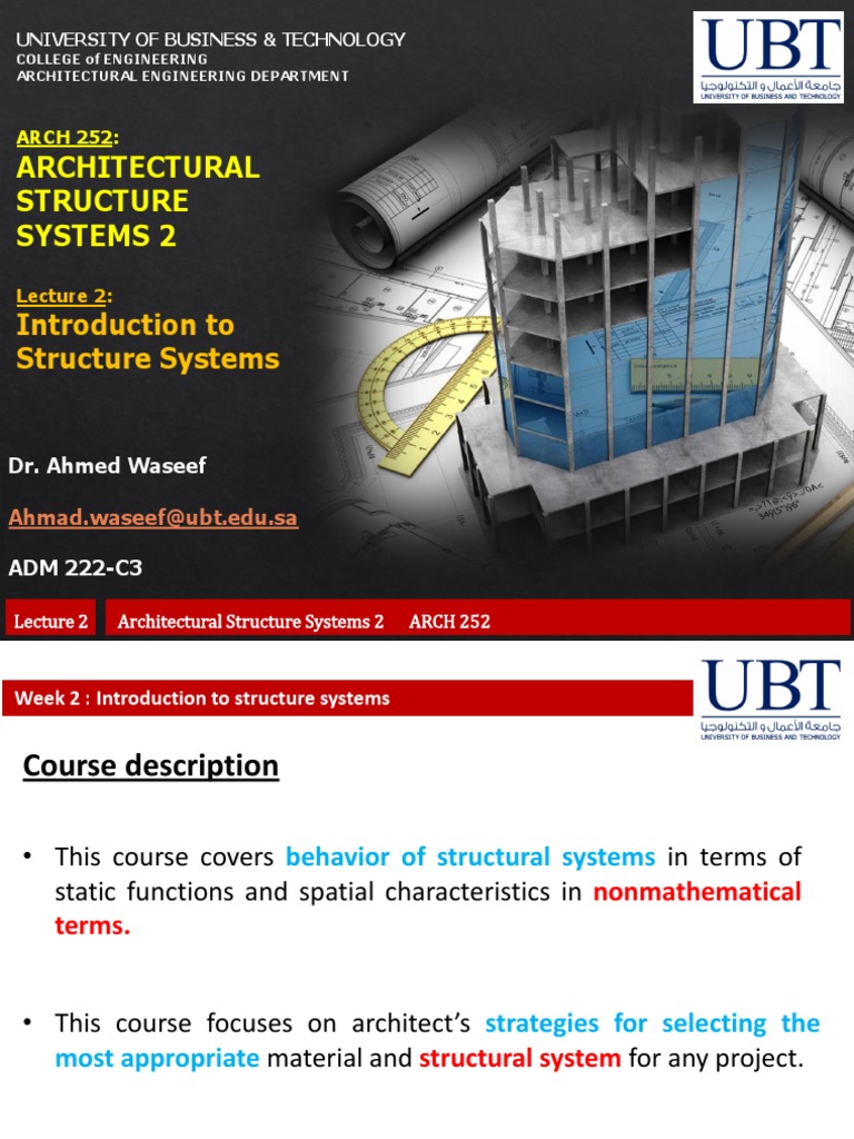 ARCH 252 Lecture 2 - Introduction To Structure Systems - Masonry ...