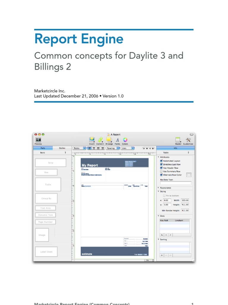 Report Engine Guide for Developers | PDF | Page Layout | Object ...