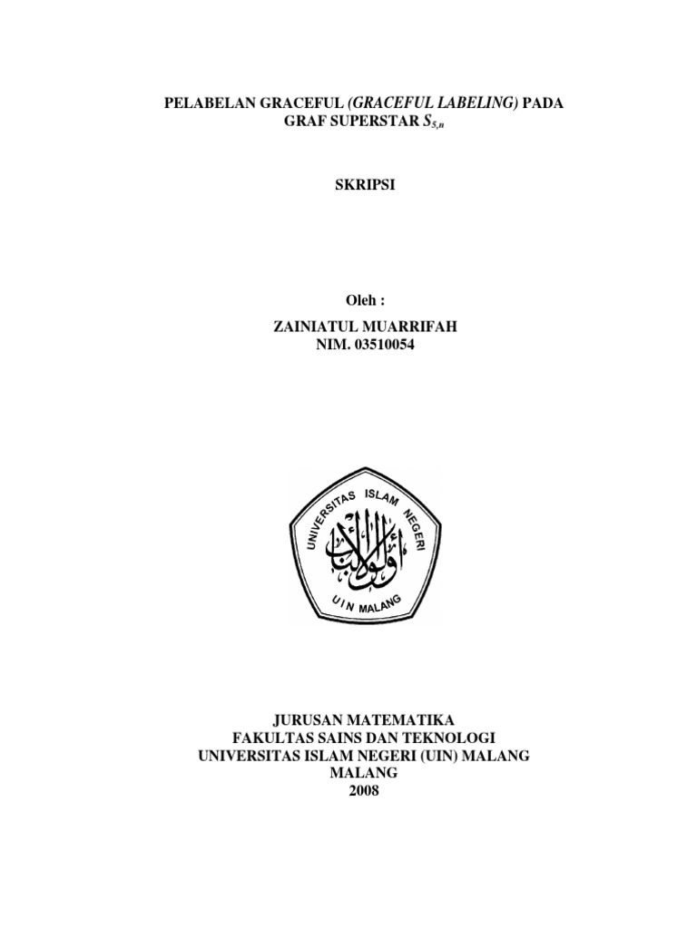 Pelabelan Graceful pada Graf Superstar | PDF