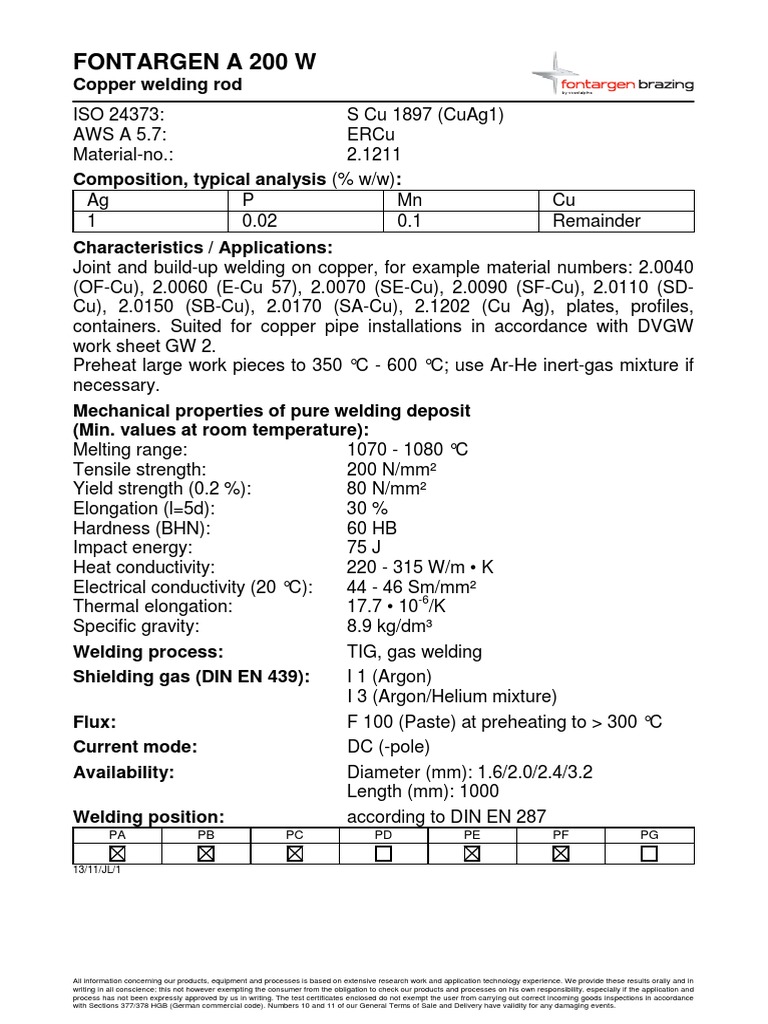 03072016000000A 200 W-Brazing Rods | PDF | Construction | Welding