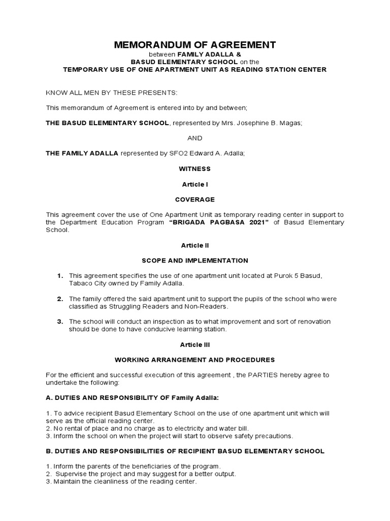 Moa 2021-2022 Brigada Pagbasa | PDF | Justice | Crime & Violence