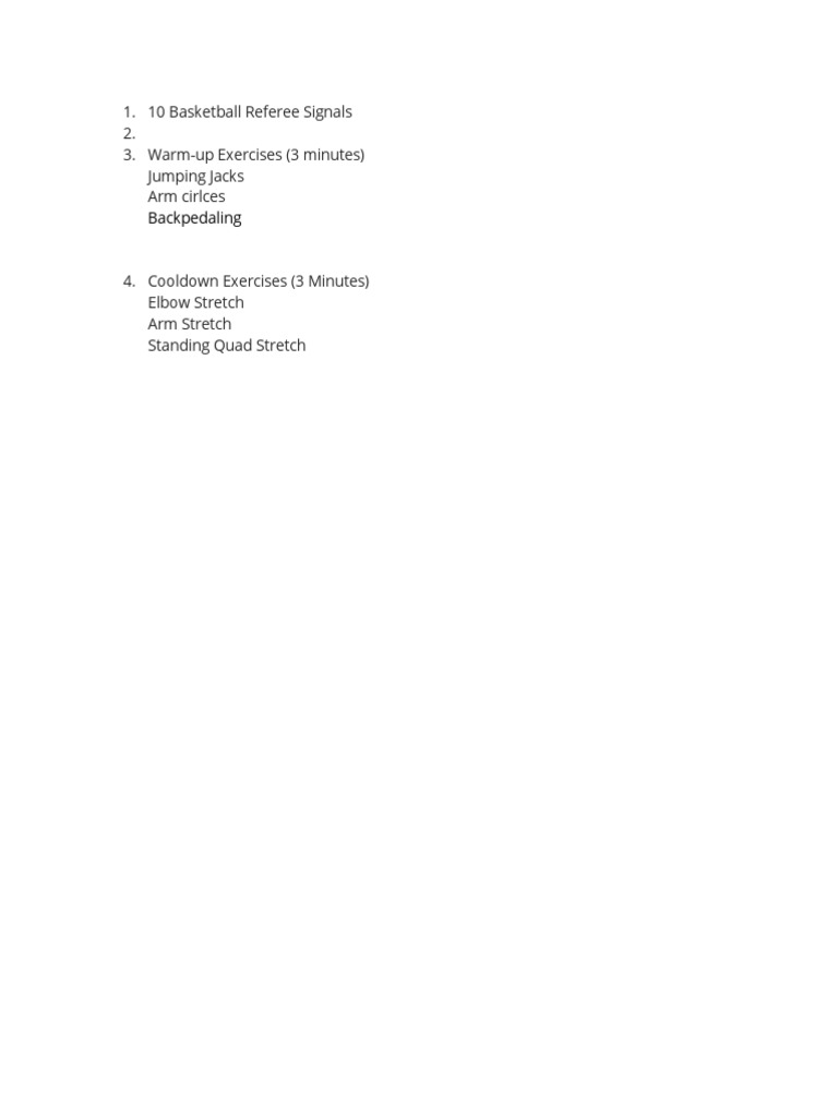 10 Basketball Referee Signals | PDF