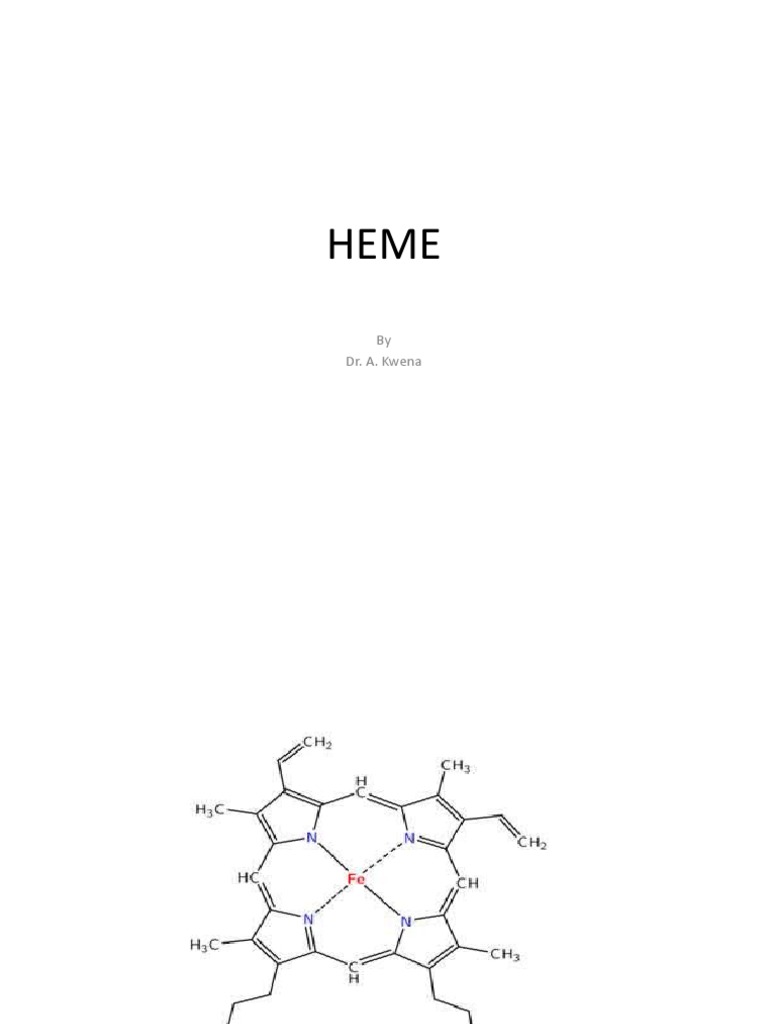 HEME | PDF | Cell Biology | Biochemistry