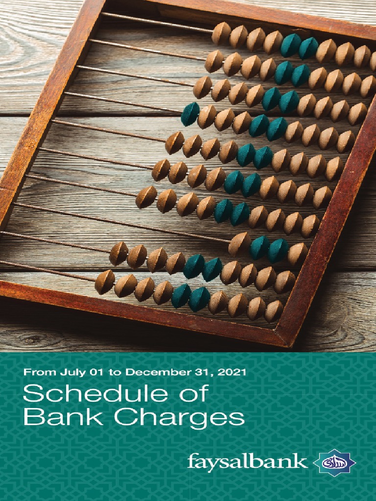 Faysal Bank Islamic Banking Schedule of Charges | PDF | Cheque | Banks
