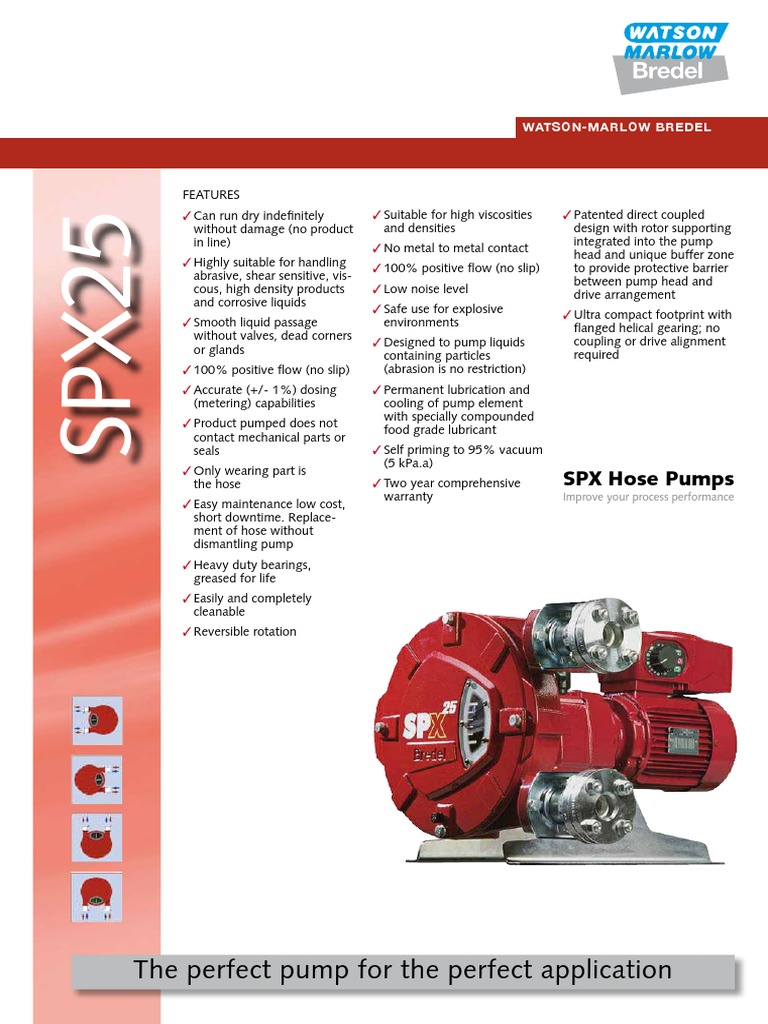 The Perfect Pump For The Perfect Application: SPX Hose Pumps | PDF ...