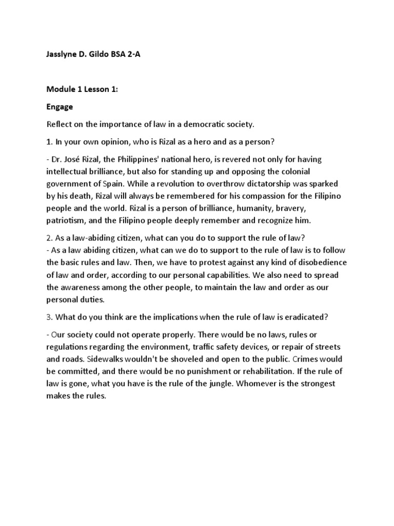 Life and Works of Rizal Module 1 | PDF | Philippines | Democracy