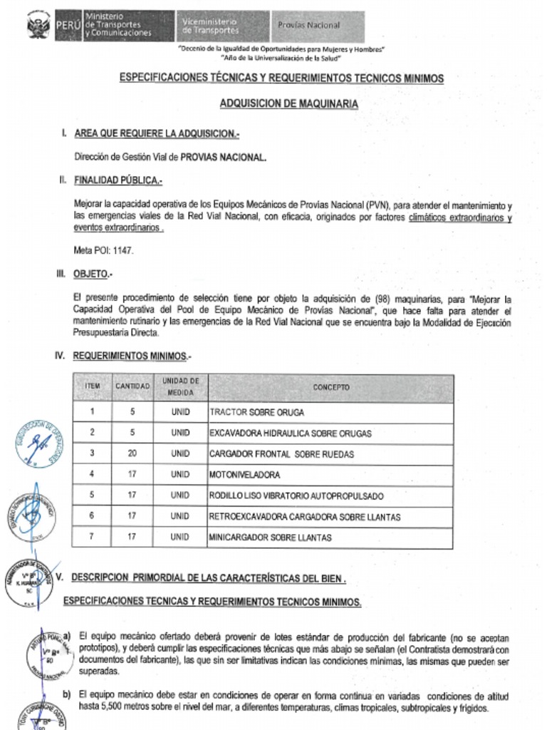 02-Eett Adquisición de Maquinaria | PDF