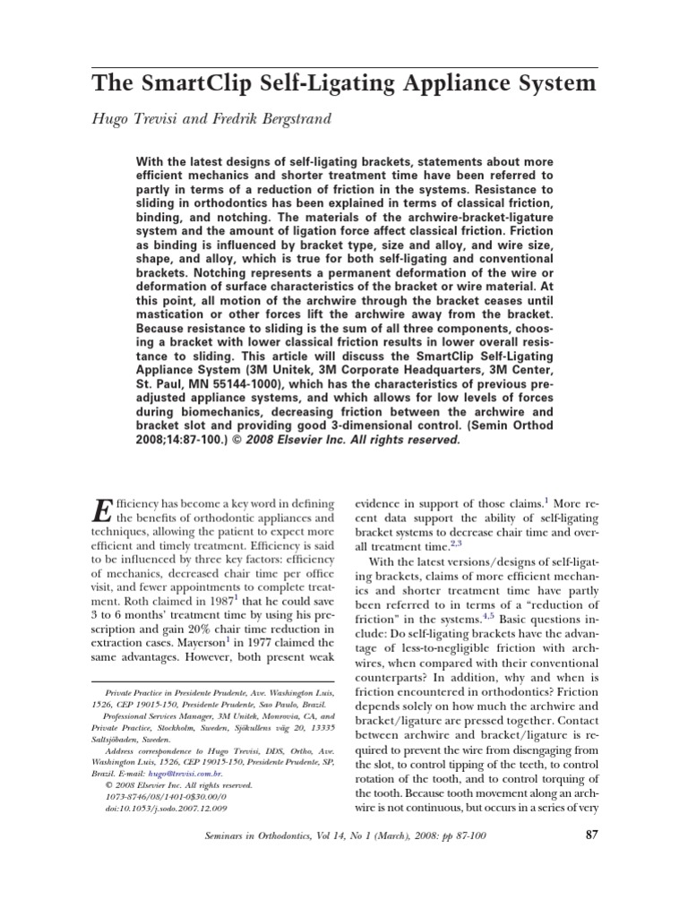 Ortod. Smart Clip | PDF | Orthodontics | Dentistry Branches