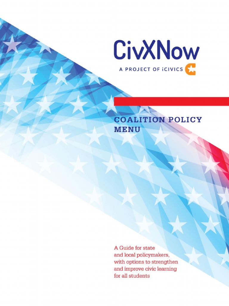 CivXNow Policy Menu - FINAL | Download Free PDF | Educational Assessment | Teachers