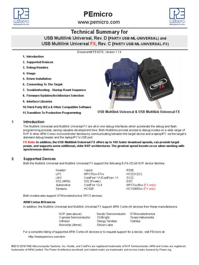 PE4576 - Technical Summary For Multilink Universal and Multilink ...