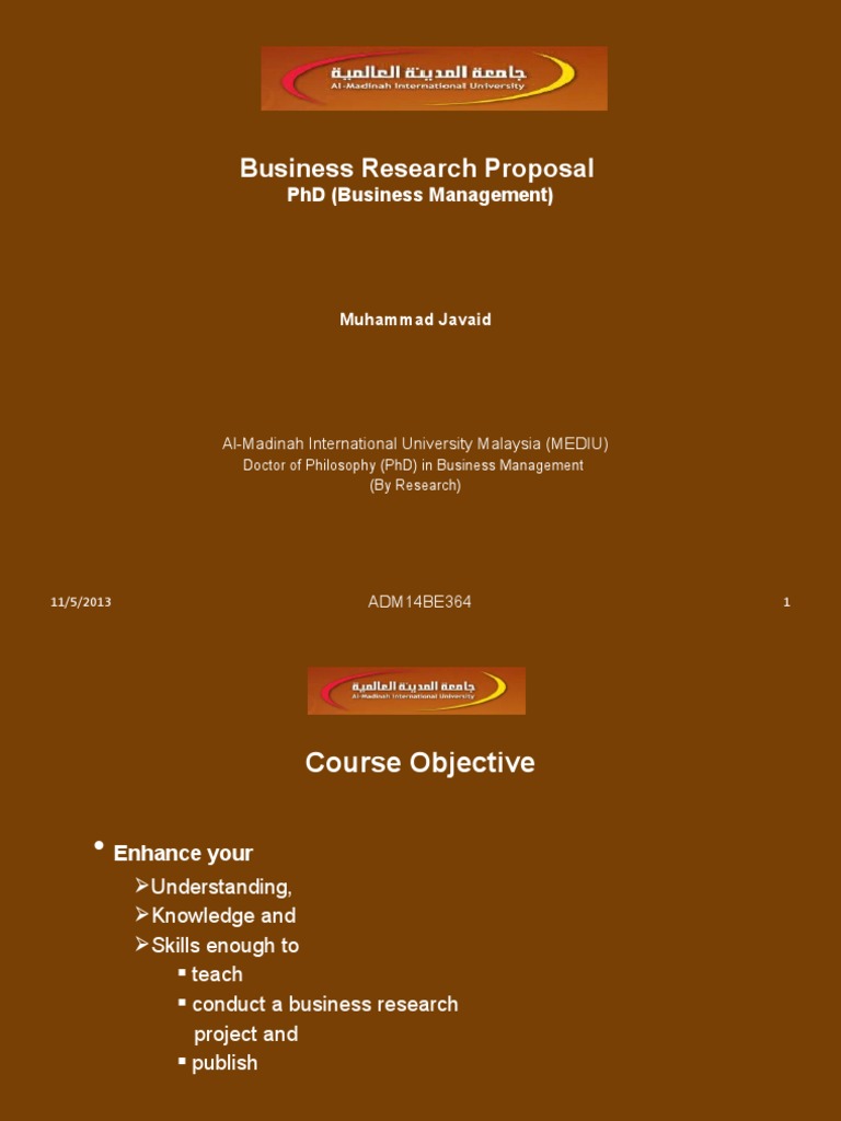 Business Research Proposal | Download Free PDF | Quantitative Research ...