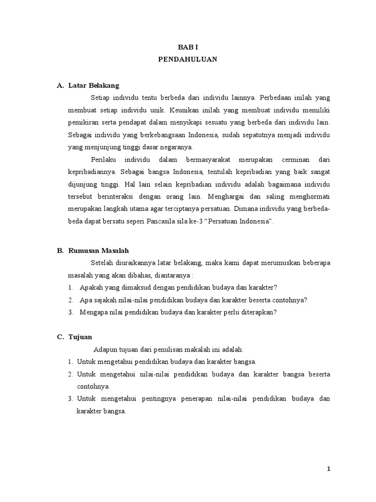 18 Nilai Karakter Bangsa Indonesia | PDF