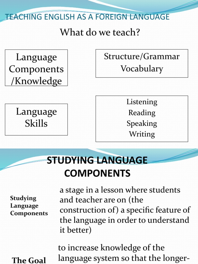 TEFL2011 - Lesson02 Studying The Language | PDF | Phrase | Question