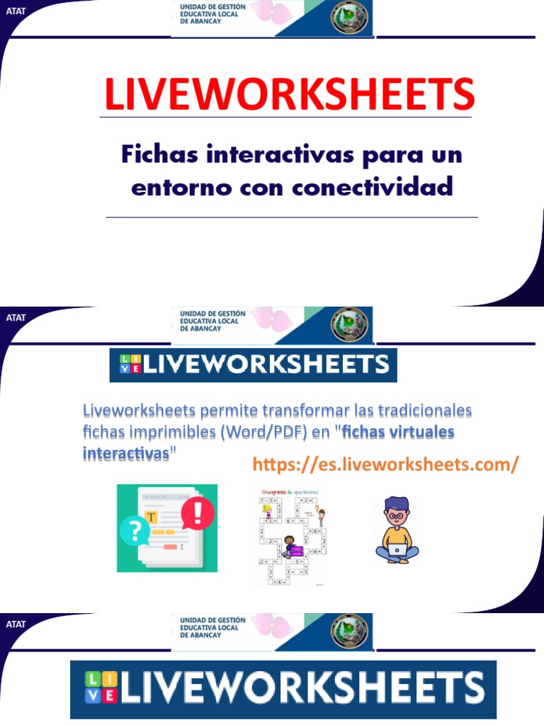 Fichas Interactivas Liveworksheet | PDF | Software | Informática