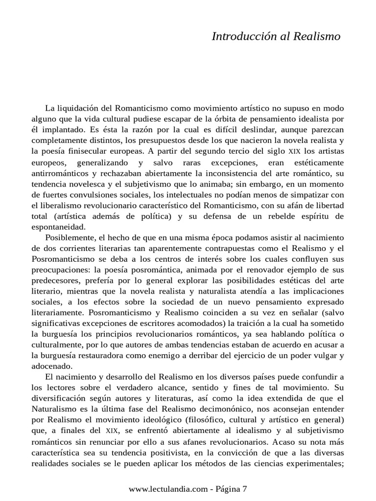 Introduccion Al Realismo | Descargar gratis PDF | El rojo y el negro ...
