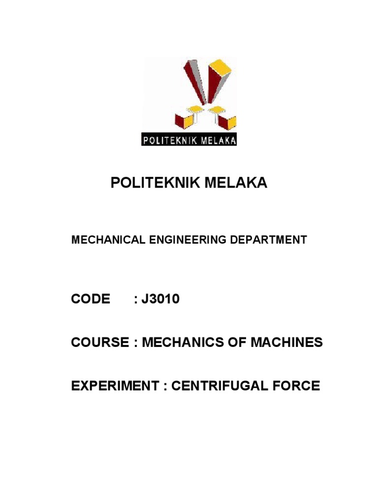EXPERIMENT 4 - Centrifugal Force | PDF | Force | Experiment