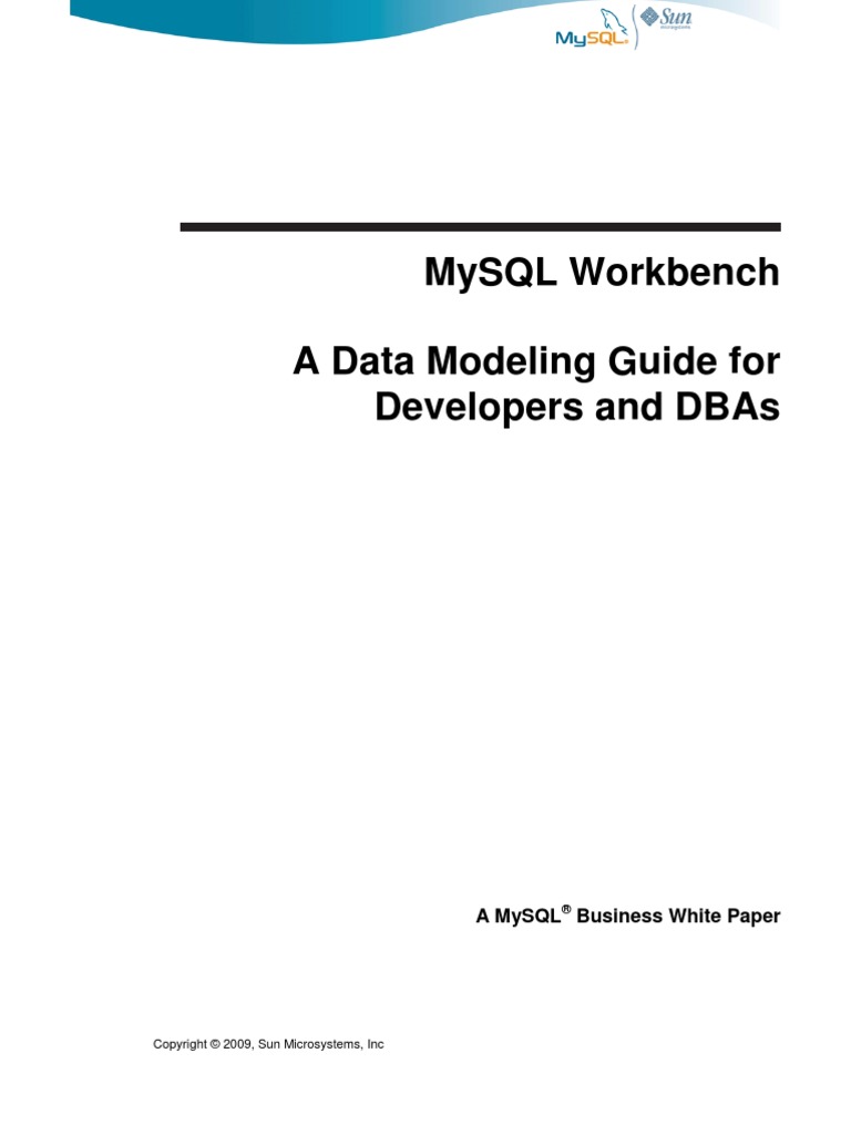 Mysql Workbench A Data Modeling Guide For Developers and Dbas | PDF ...