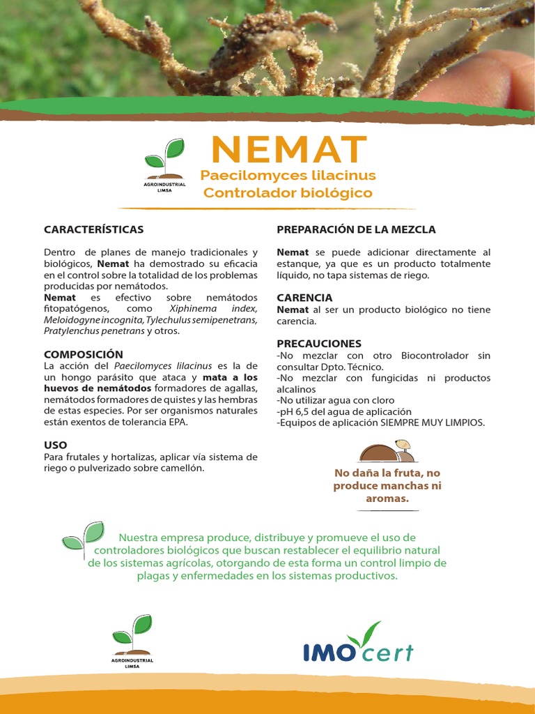 Control biológico efectivo contra nematodos en múltiples cultivos ...