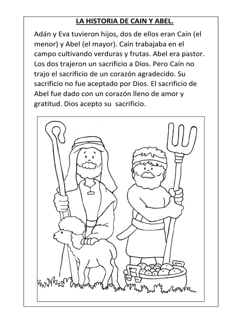 Historia de Caín y Abel para Niños | PDF