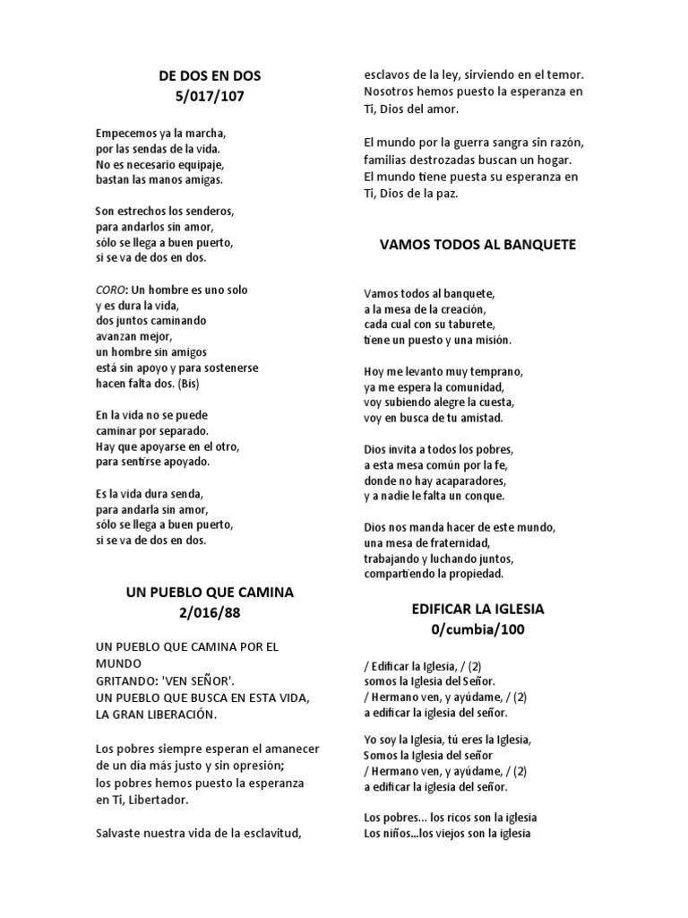 Libro de Cantos 2018 | PDF | eucaristía | Cristo (título)